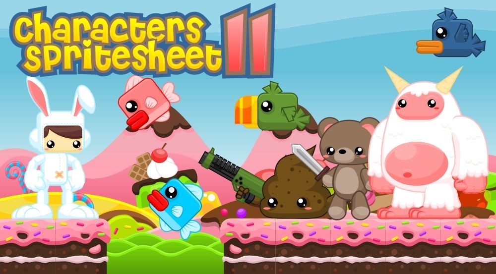 Bunny Adventure - Game Sprites - GameArt2D.com