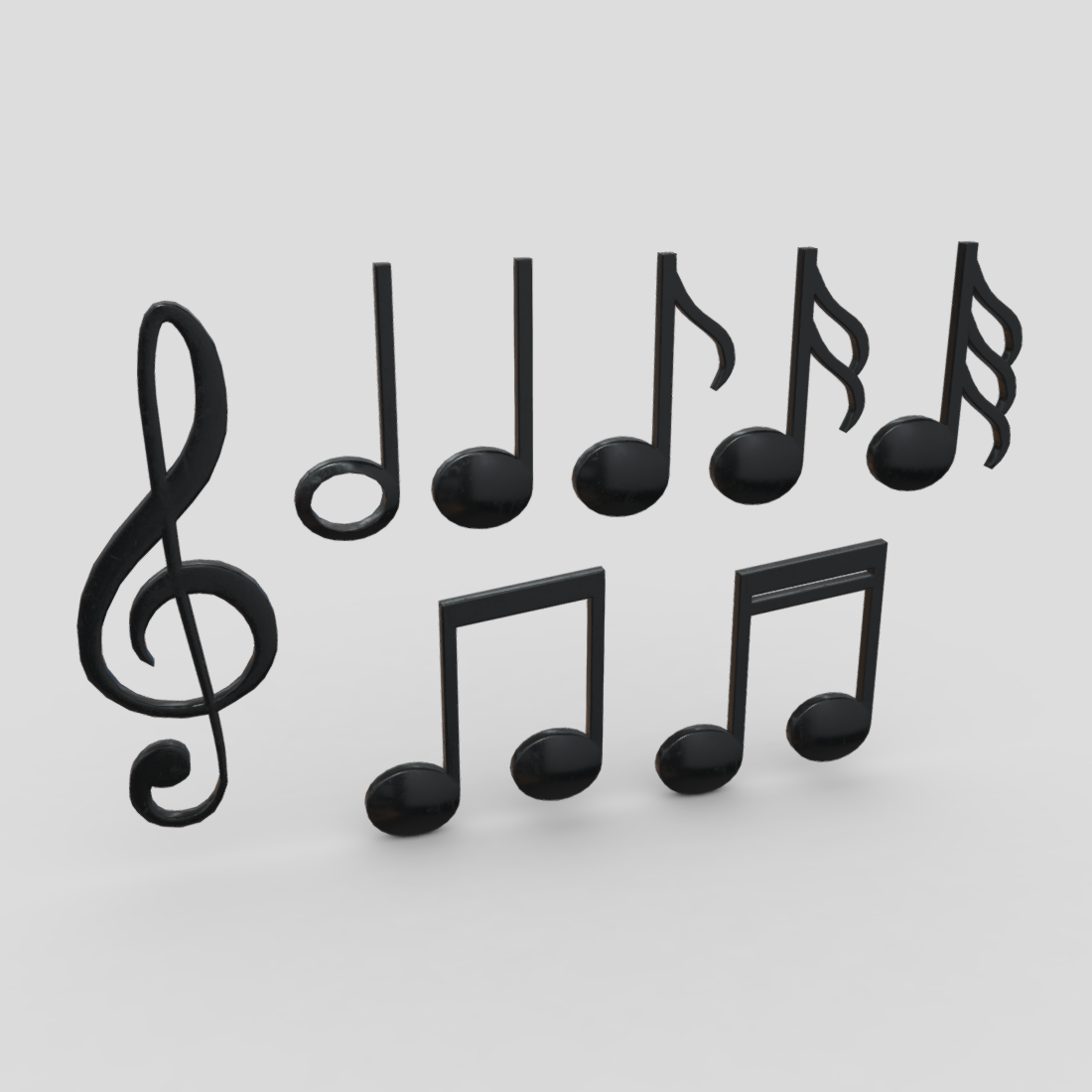 3d Music Note Png