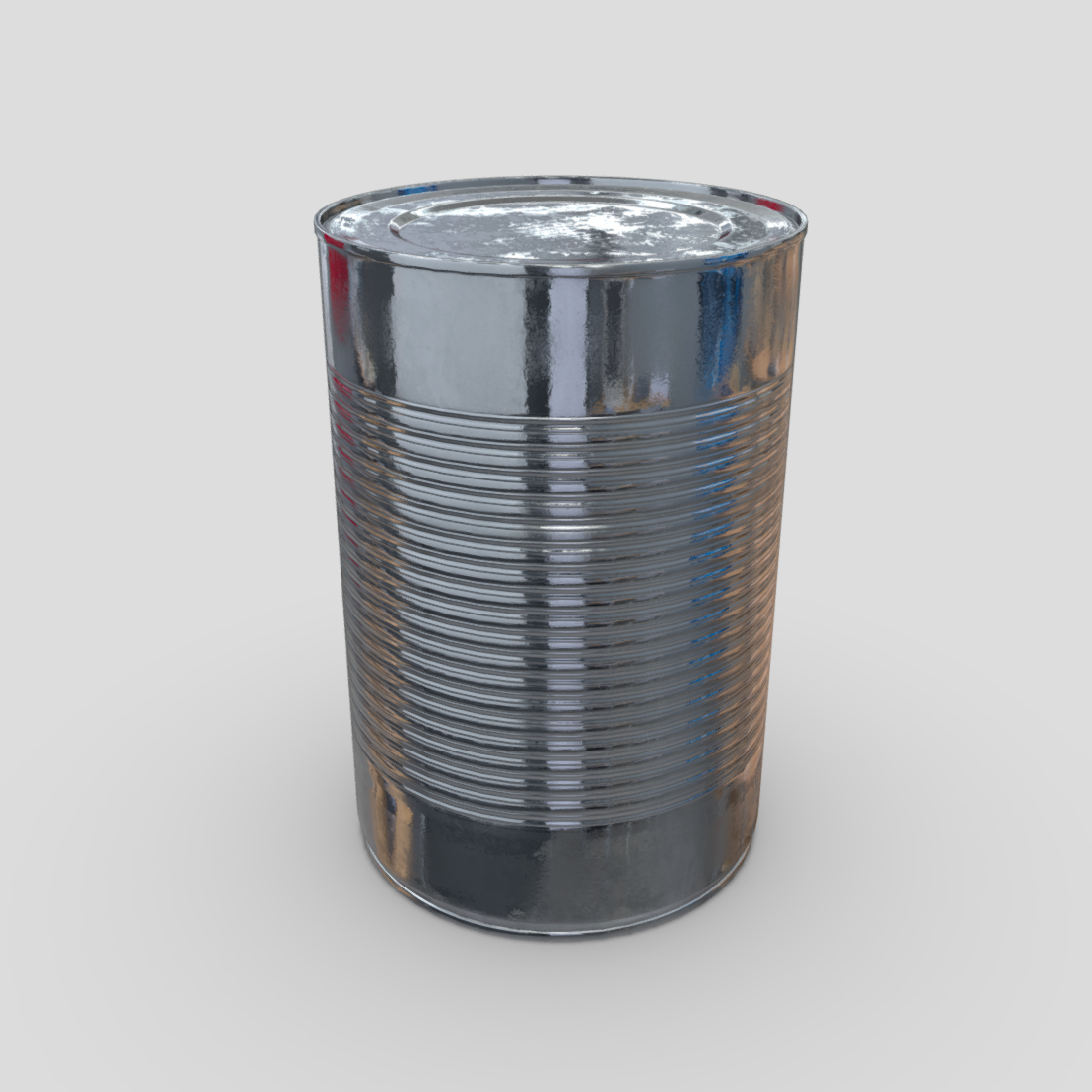 CC0 - Tin Can 4 - low poly PBR 3d model - plaggy