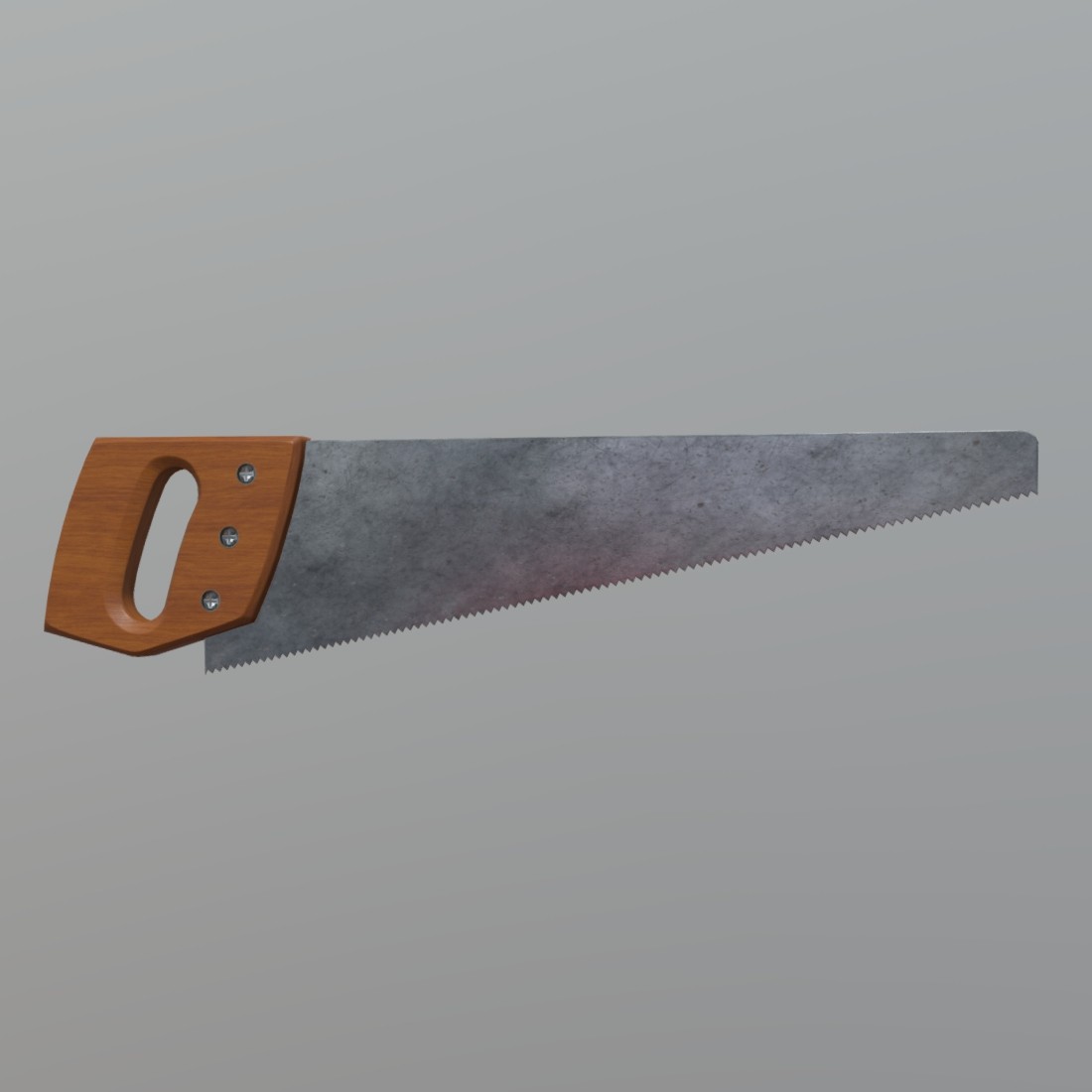 Hand Saw - low poly PBR 3d model - plaggy