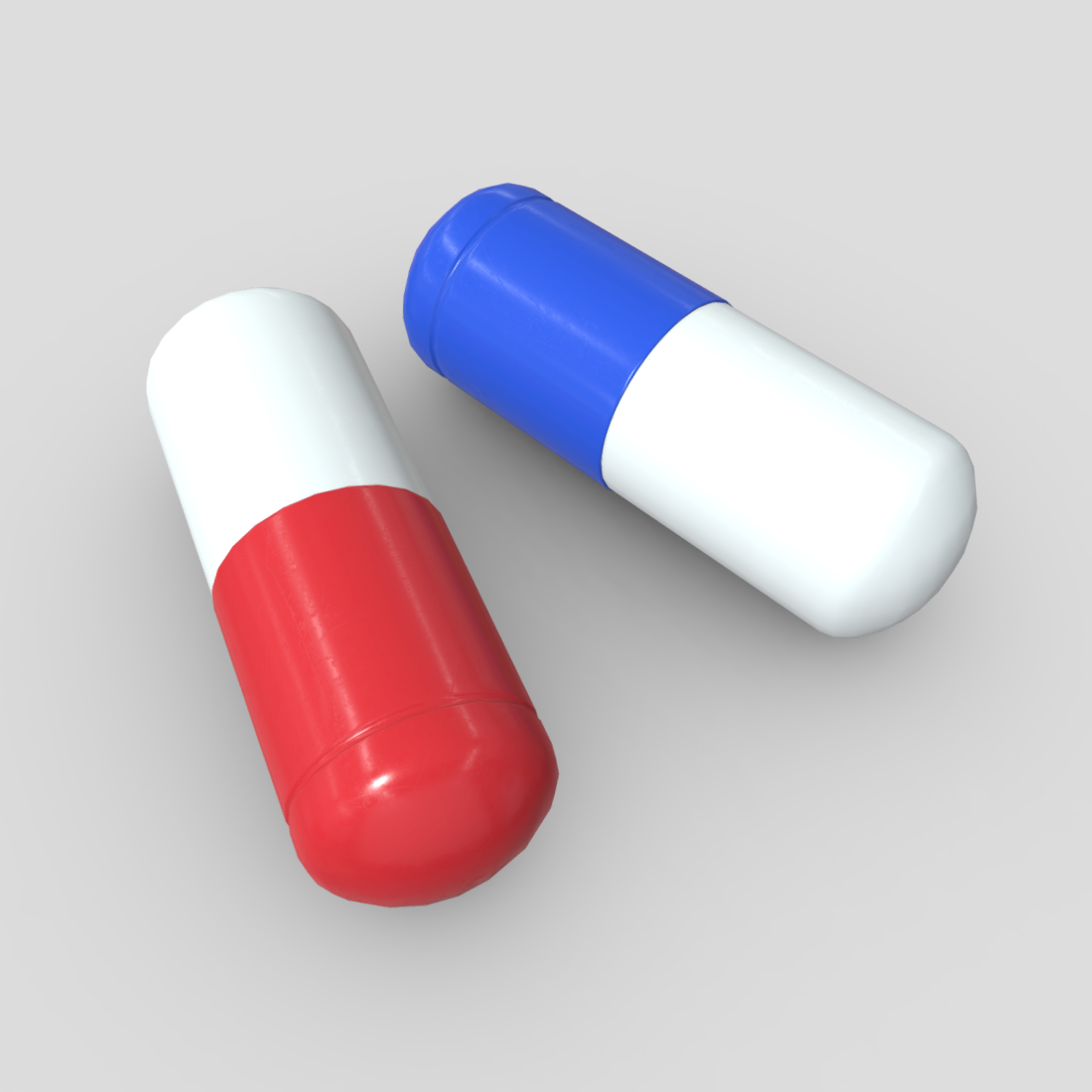 CC0 - Pill - low poly PBR 3d model - plaggy