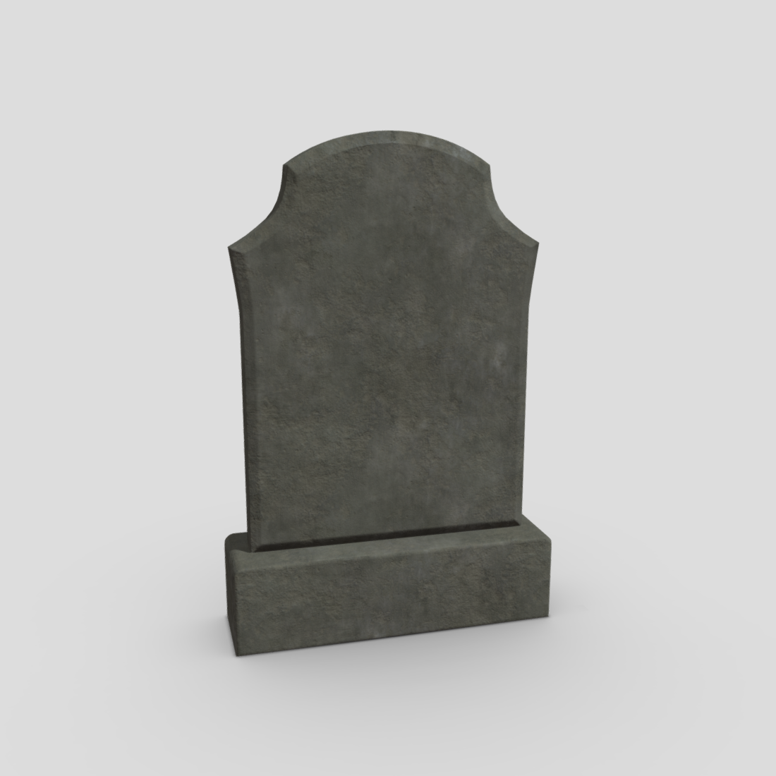 Tombstone 3 - low poly PBR 3d model - plaggy
