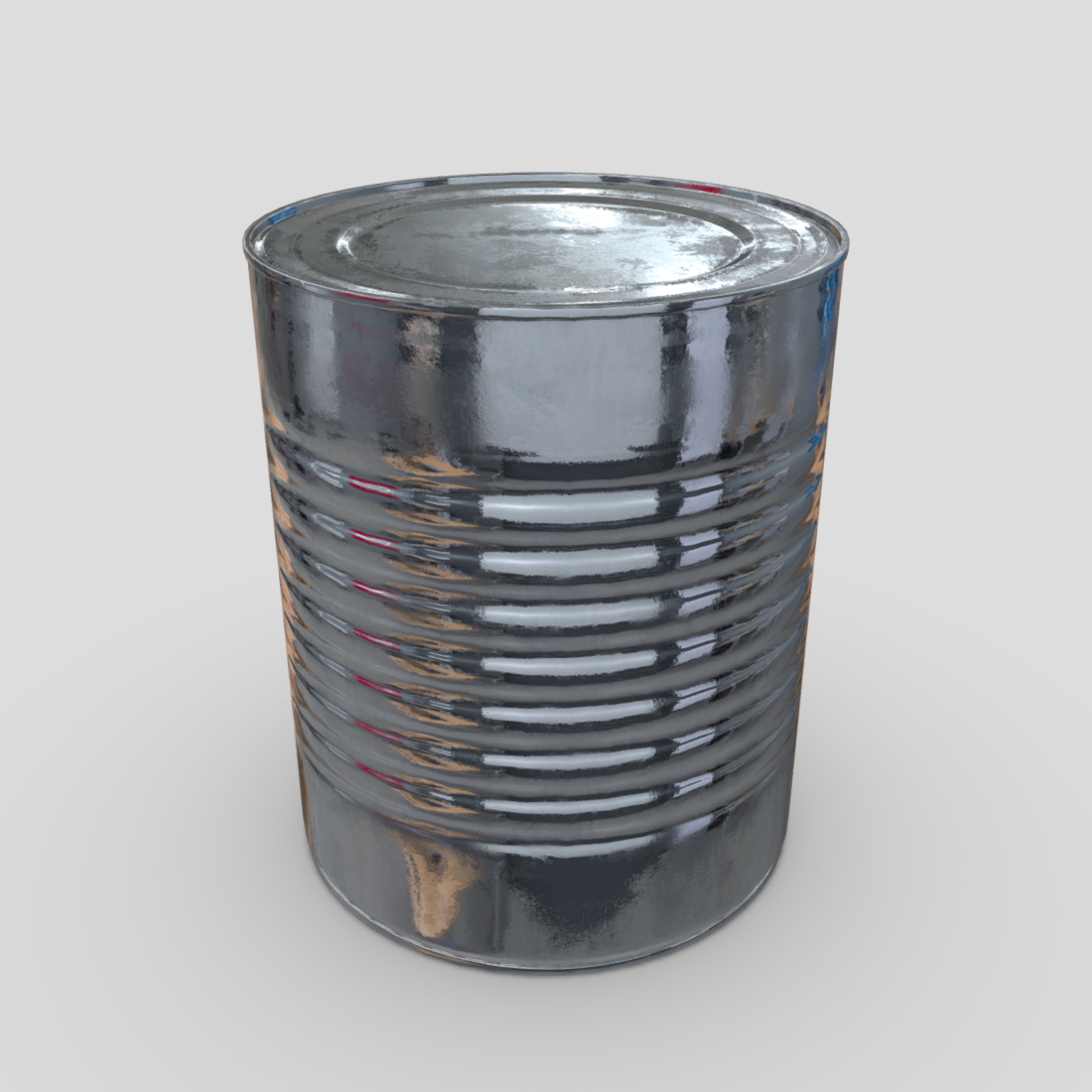 Tin Can 5 - low poly PBR 3d model - plaggy