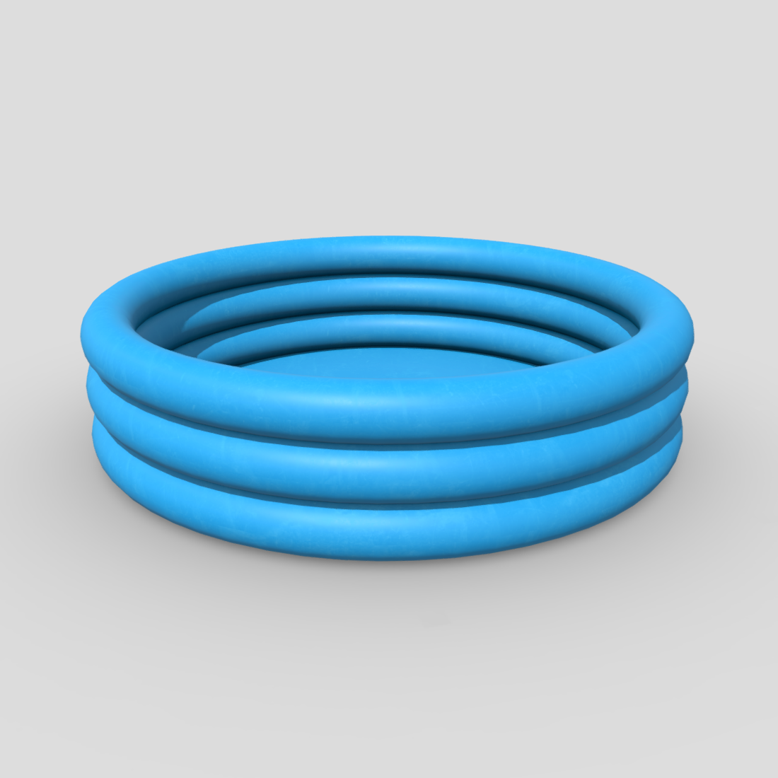 CC0 - Inflatable Pool - low poly PBR 3d model - plaggy