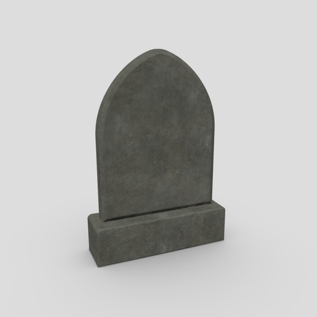 Tombstone 2 - low poly PBR 3d model - plaggy