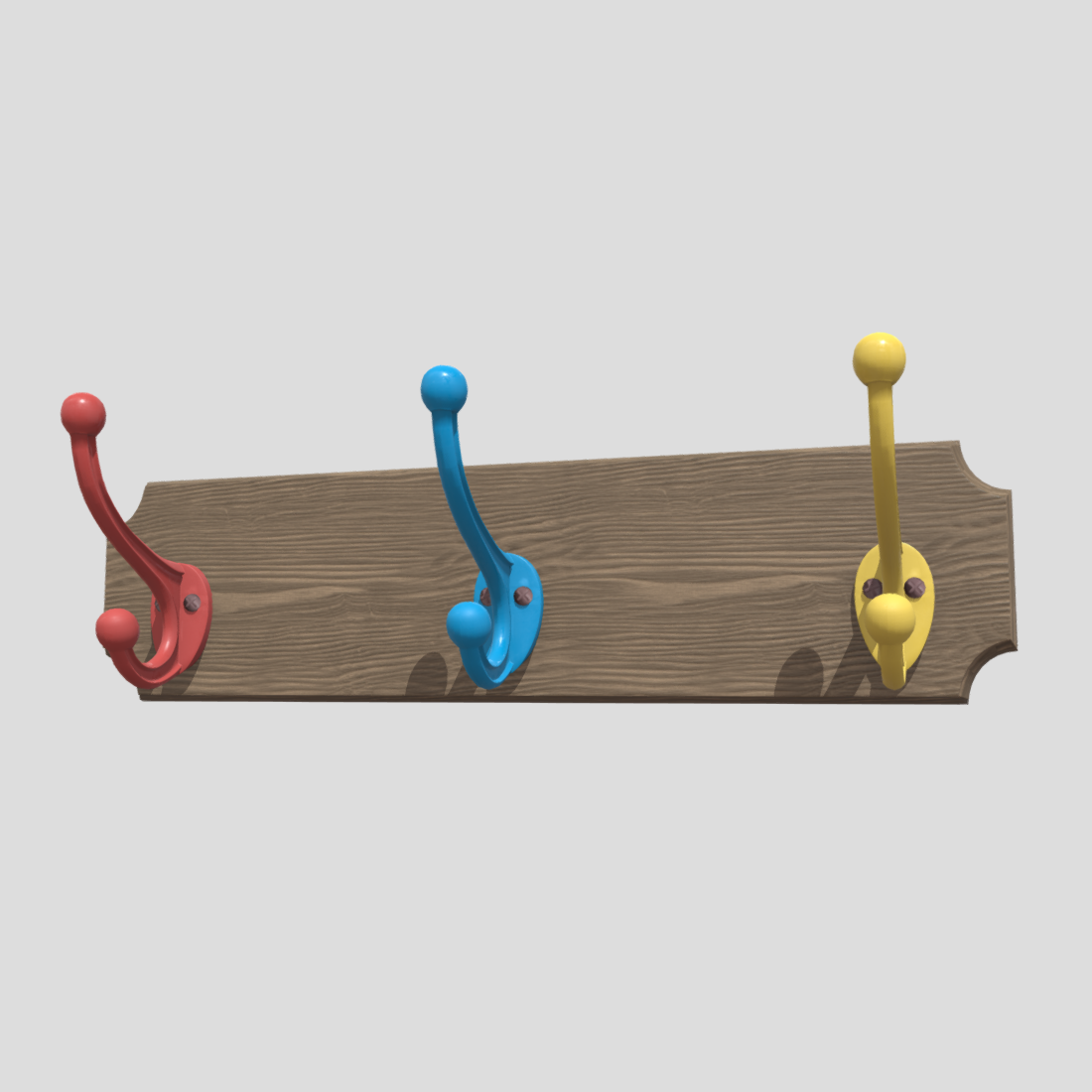 Coat Rack 2 - low poly PBR 3d model - plaggy
