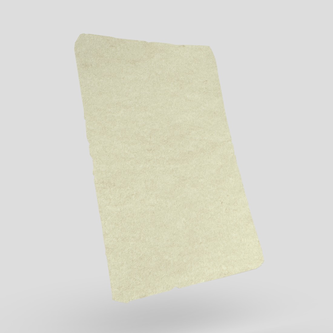 Parchment - low poly PBR 3d model - plaggy