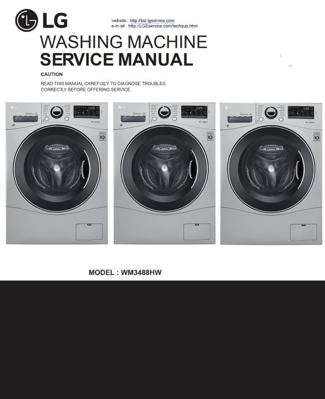LG WM3488HS Washer Service Manual and Repair Guide - serviceandrepair