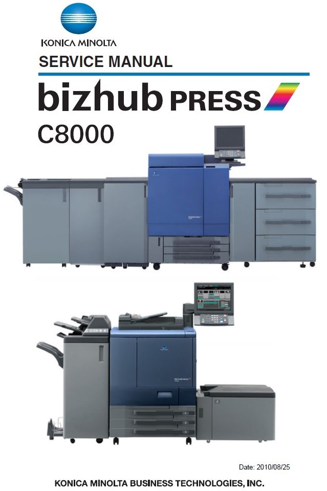 Konica-Minolta BizHub PRESS C8000 Printer Service Manu - serviceandrepair