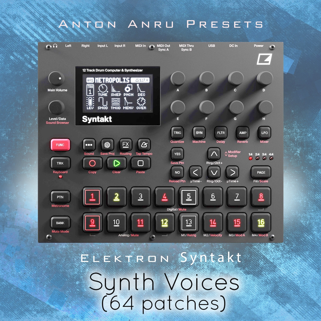 Elektron Syntakt - Synth Voices (64 presets by Anton A - Anton Anru Presets