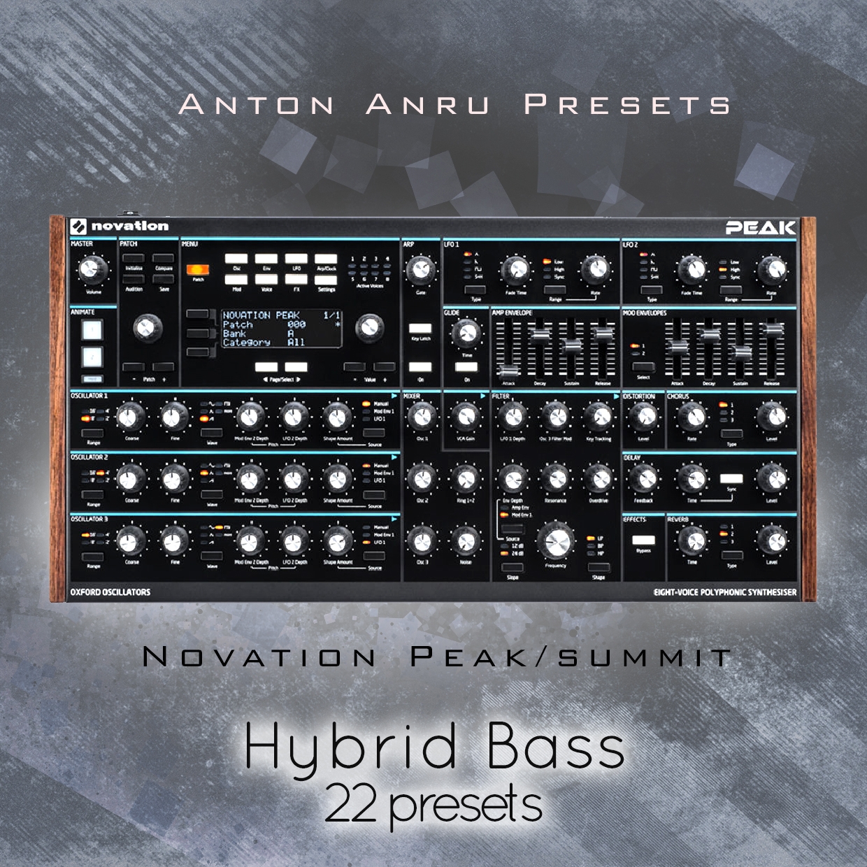 Novation Peak/Summit - Hybrid Bass (22 Free Presets by - Anton Anru Presets