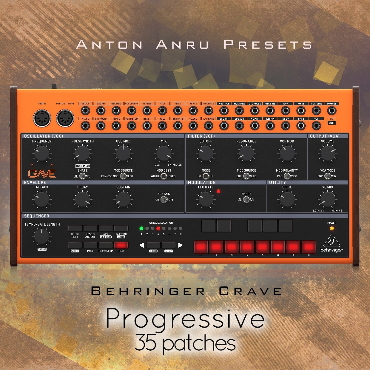 Behringer Crave - Progressive (35 Advanced Patches) - Anton Anru Presets