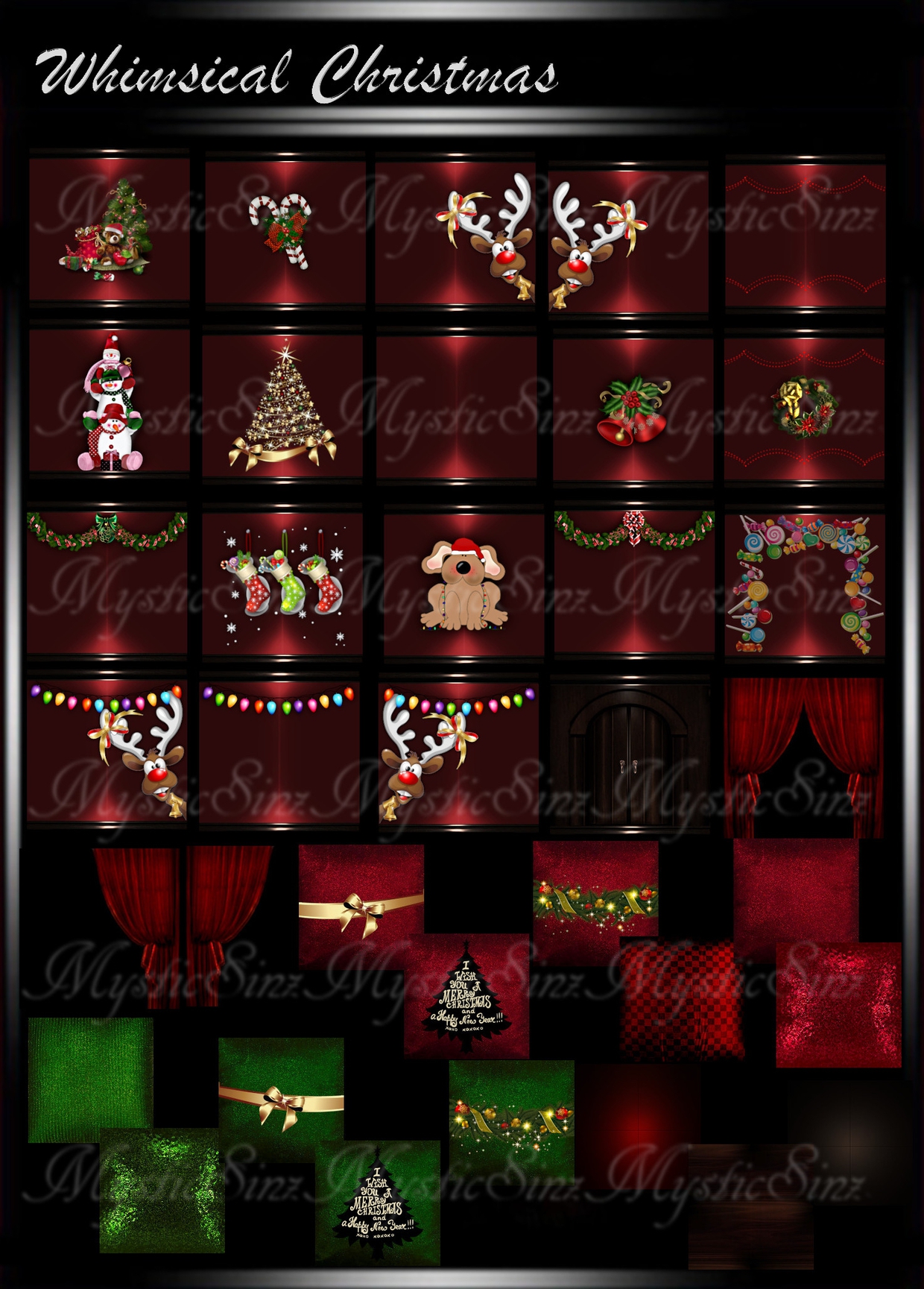 Whimsical Christmas IMVU Texture Collection - MysticSinZ File Sales