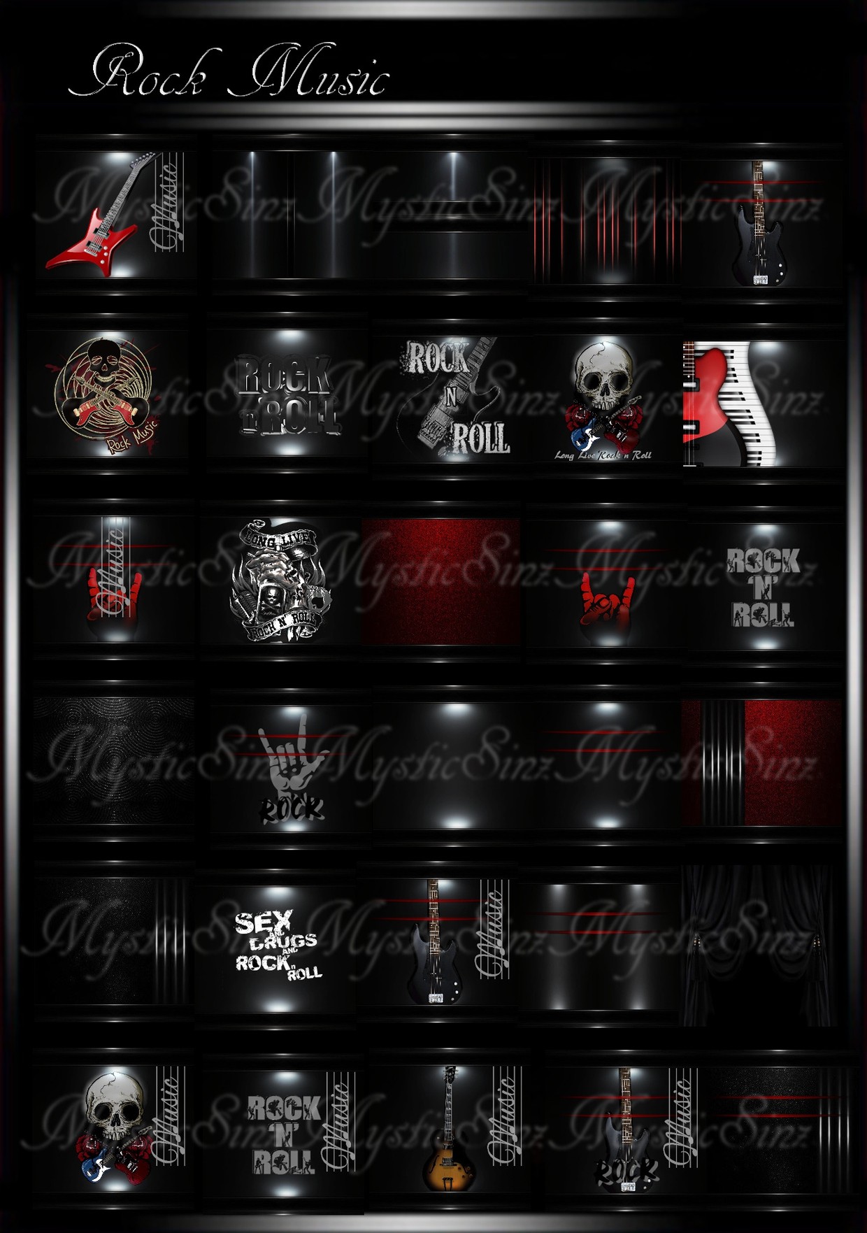 Rock Music IMVU Room Textures - MysticSinZ File Sales