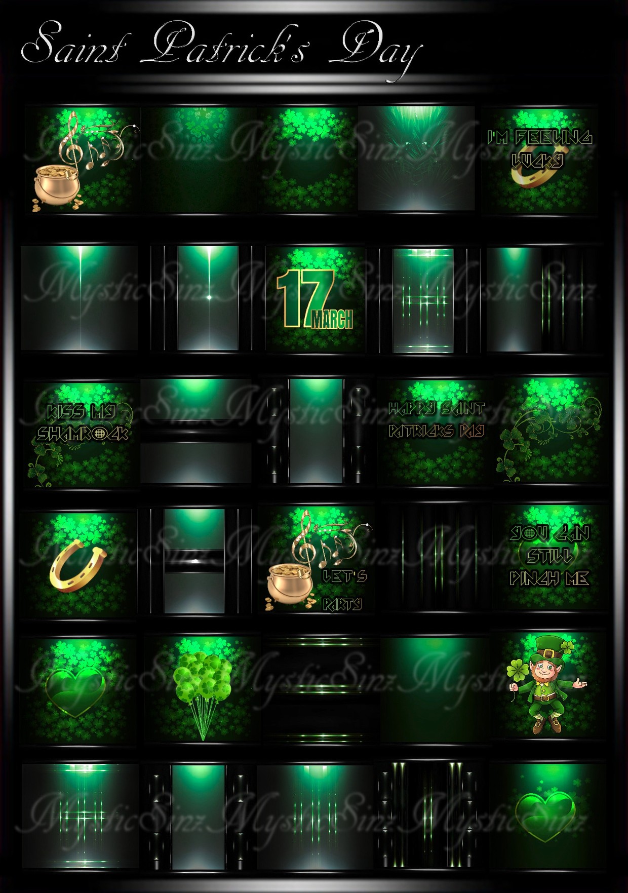 Saint Patrick's IMVU Room Texture Collection - MysticSinZ File Sales