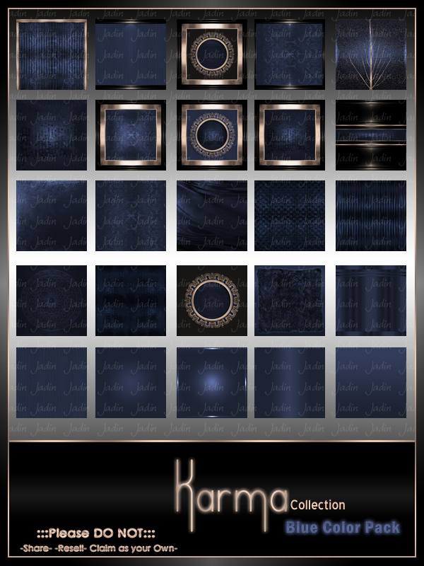 Karma: Blue Color Pack---$2.00 - Jadin