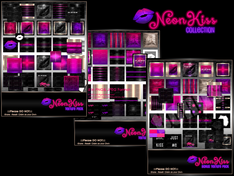 Neon Kiss Collection-- $7.00 - Jadin