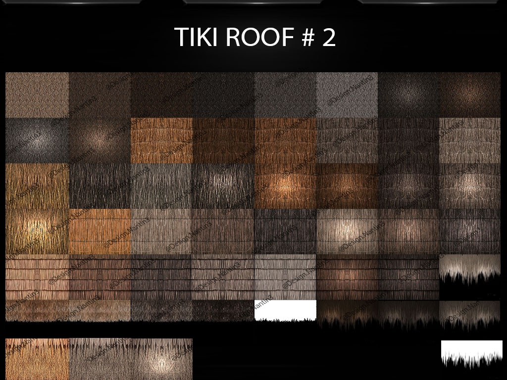 TIKI ROOF # 2 52Textures + Opacity 256x256jpg. - Nantin3