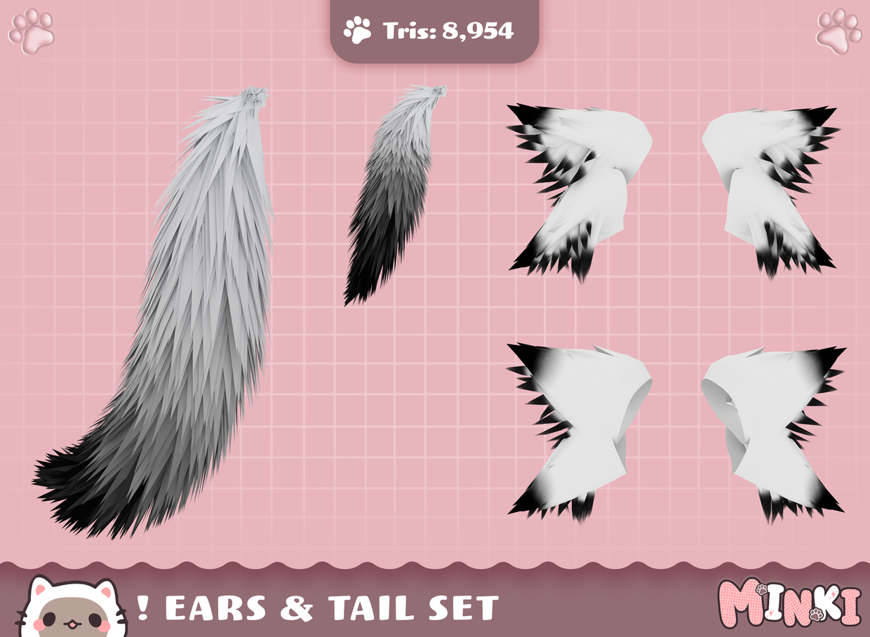 Cuddle Bug Ears & Tail Set・Commercial License - MINKI
