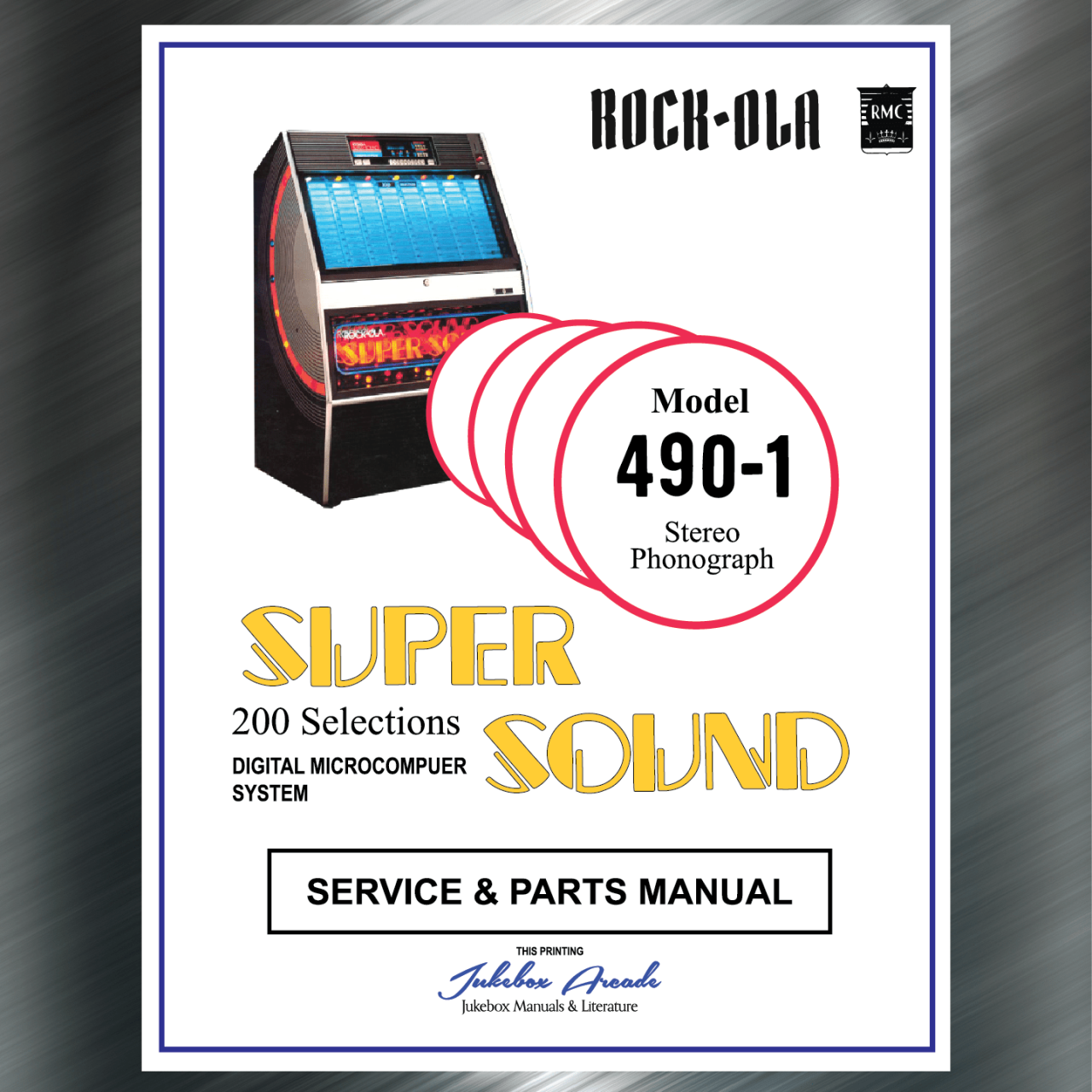 Rock Ola 490 1 Super Sound 1984 85 Service Parts Jukeboxmanuals Rock Ola 490 1 Super Sound 1984 85 Service Parts Jukeboxmanuals