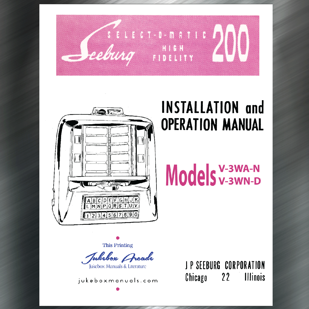 Seeburg V 3wa N And V 3wn D Installation And Service M