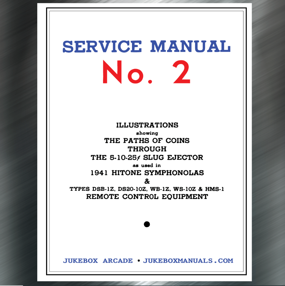 Coin Slug Rejector for 1941 Hitone and Remote Control - jukeboxmanuals.com