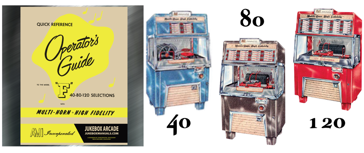 AMI Model F Series , 40-80-120 Operators Guide - jukeboxmanuals.com