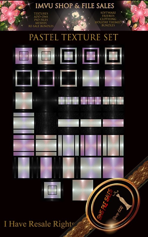 Rose Textures (29 Room Textures for IMVU) - IMVU Shop and File Sales