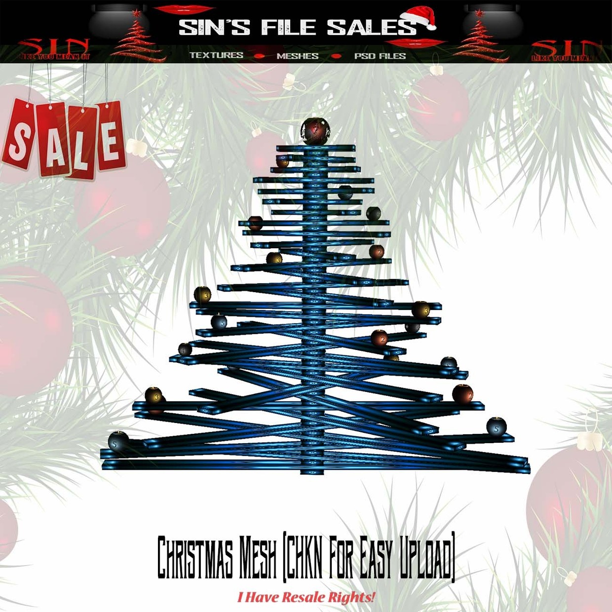 🎄Wooden Animated Christmas Tree (CHKN File for Easy Up - IMVU Shop and ...