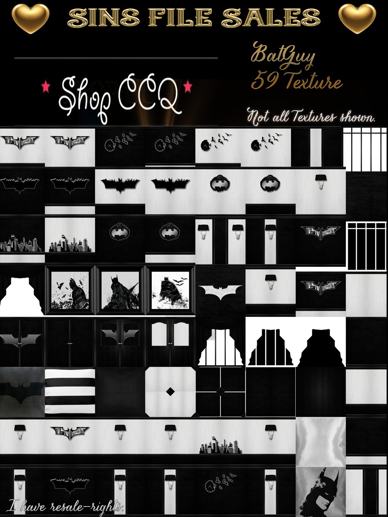 Bat Guy Texture Pack - IMVU Shop and File Sales