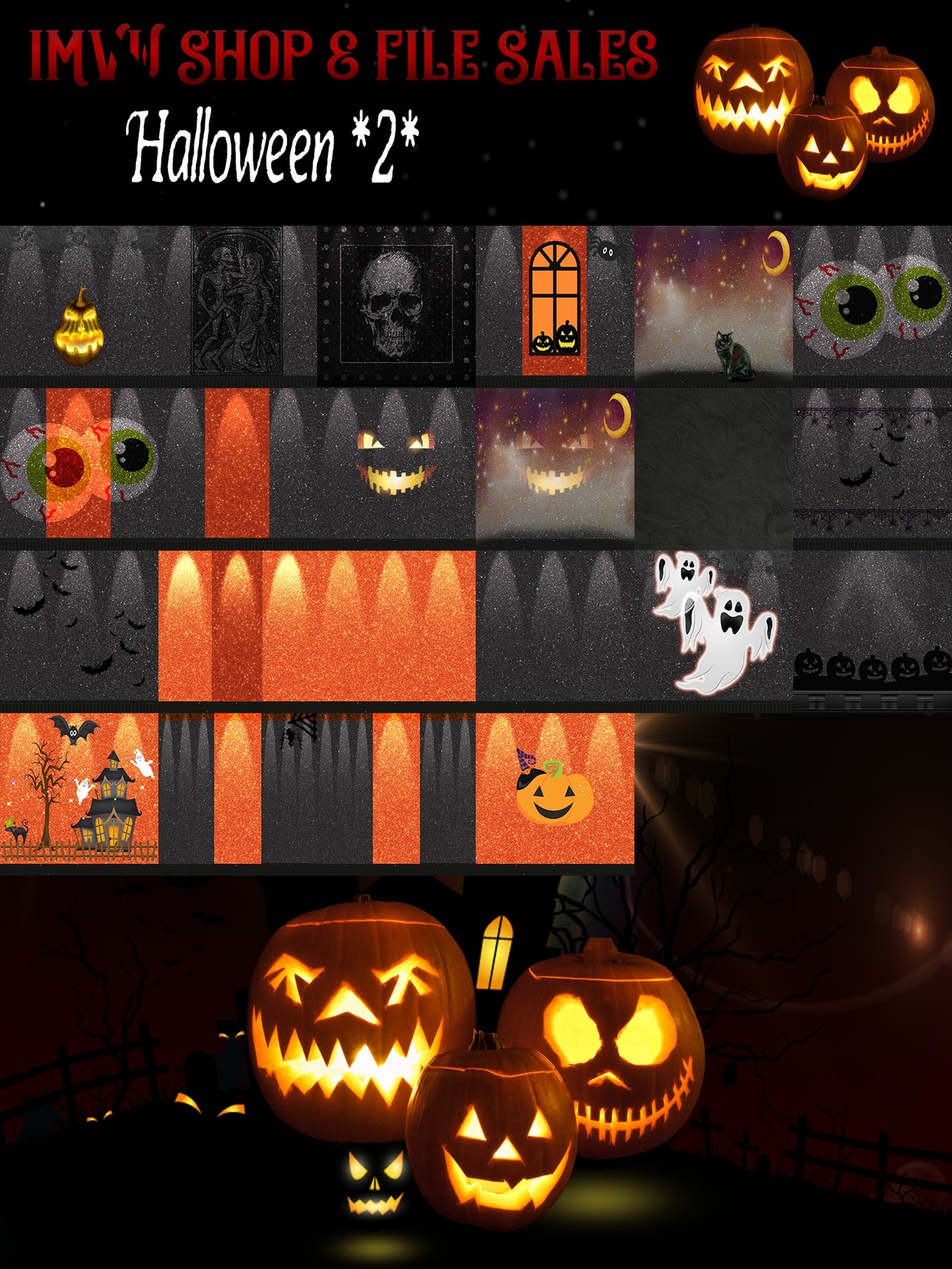 🎃 Halloween Texture Set #2🎃 2019 - IMVU Shop and File Sales