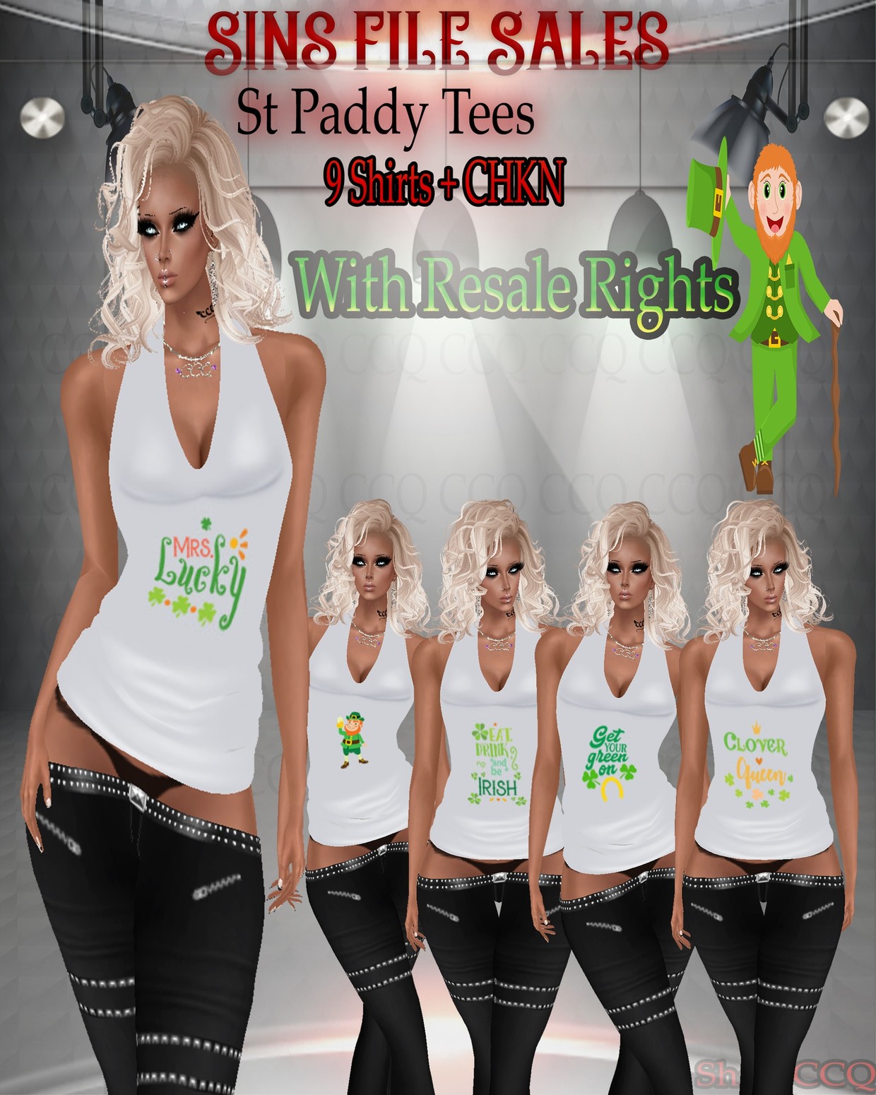 SALE- Price Drop- St Paddy Tees Woman •9 Shirts+Resale - IMVU Shop and ...