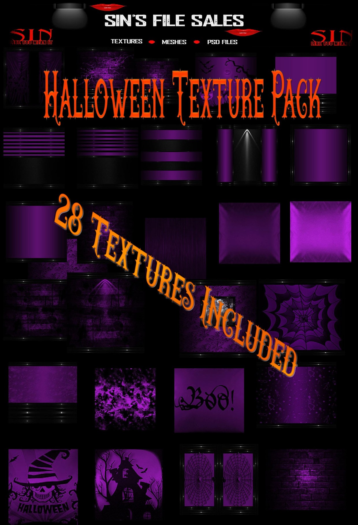 Halloween Textures #2 - IMVU Shop and File Sales