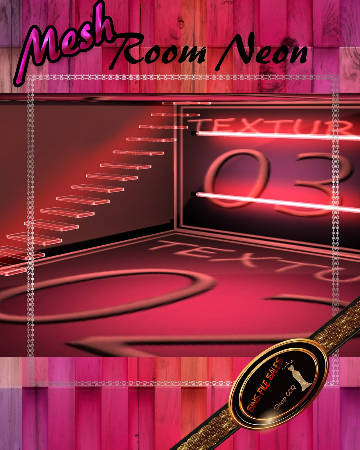 •Neon Room Mesh•CHKN - IMVU Shop and File Sales