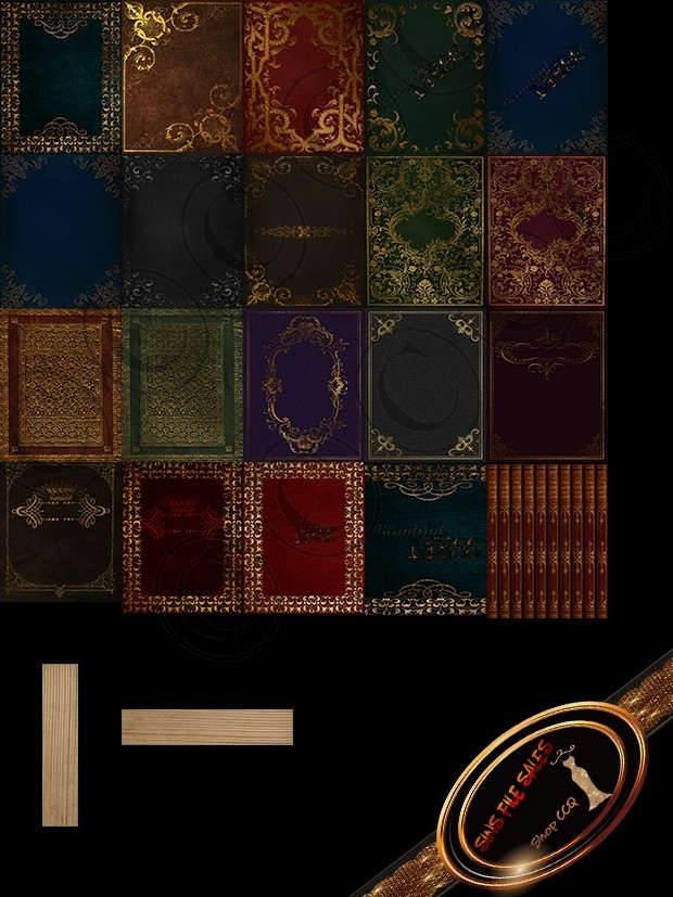 •Book Cover/Paper Texture Set• 24 Files - IMVU Shop and File Sales