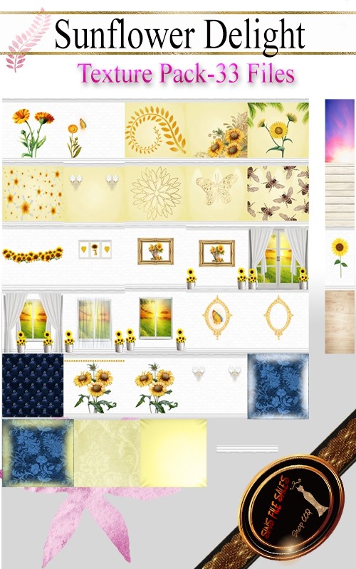 •Sunflower Delight Texture Pack• - IMVU Shop and File Sales