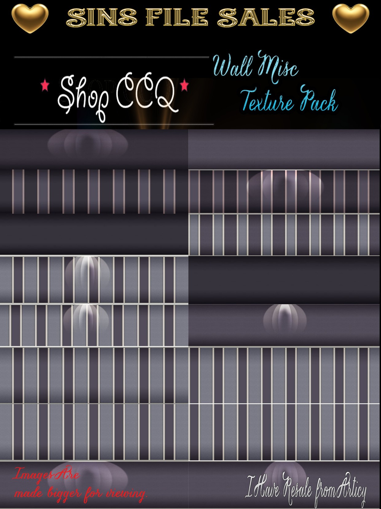 Wall Bundle Texture Pack - IMVU Shop and File Sales