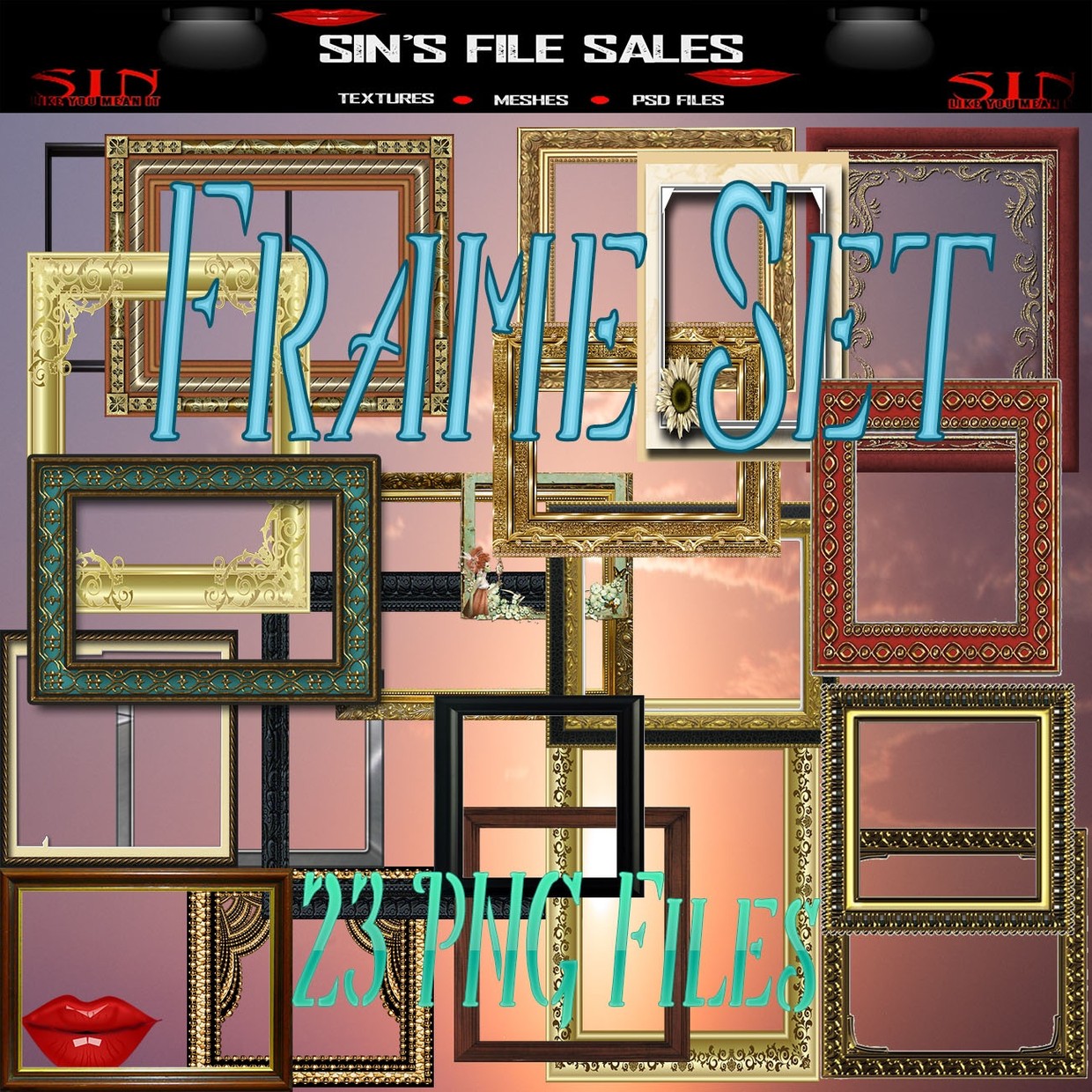 Frame Pack *Png Files - IMVU Shop and File Sales