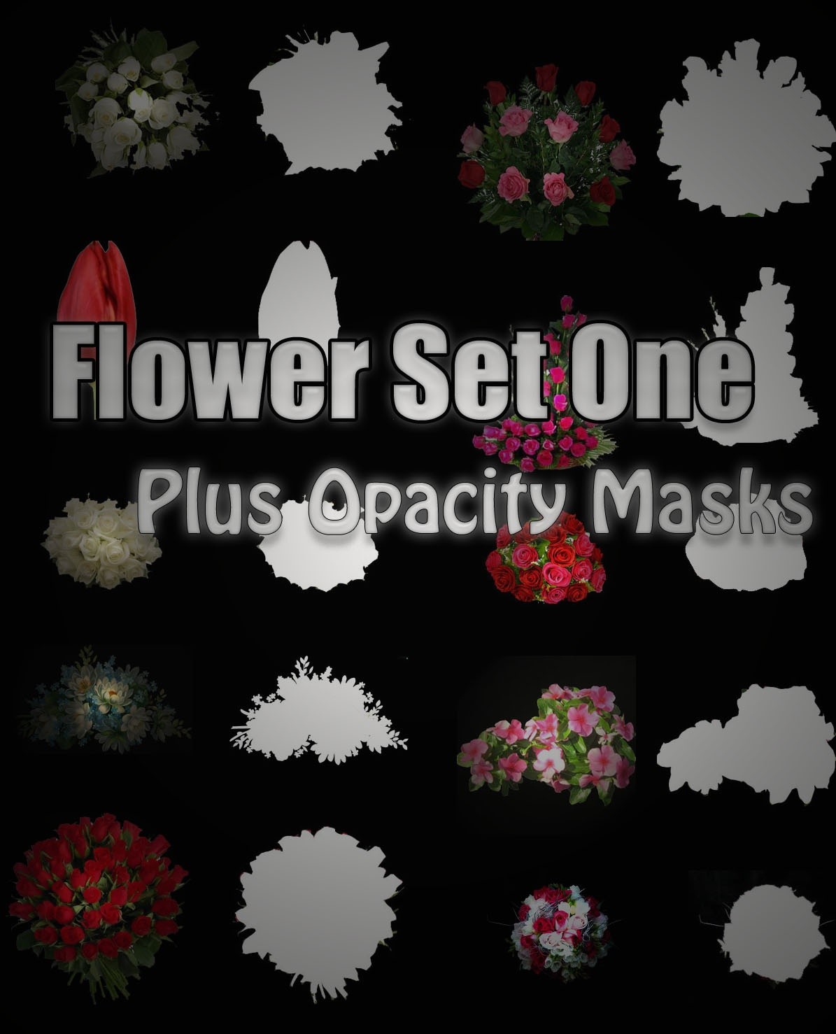 Flower Set One - IMVU Shop and File Sales