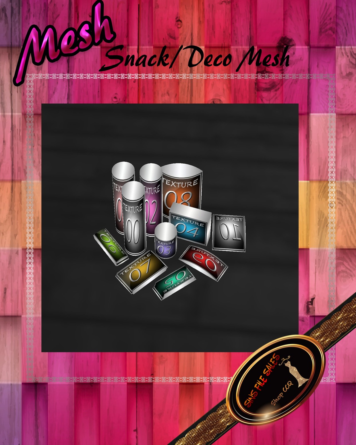 •Snack Mesh•CHKN File - IMVU Shop and File Sales