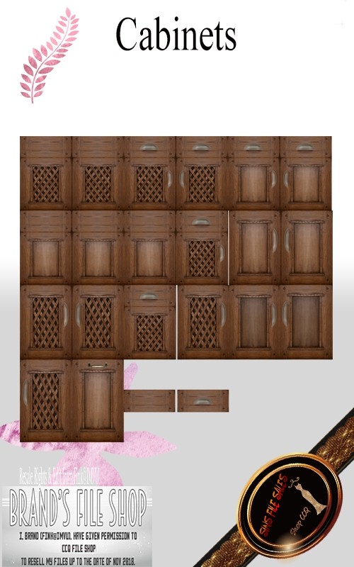 Cabinet Texture Pack - IMVU Shop and File Sales