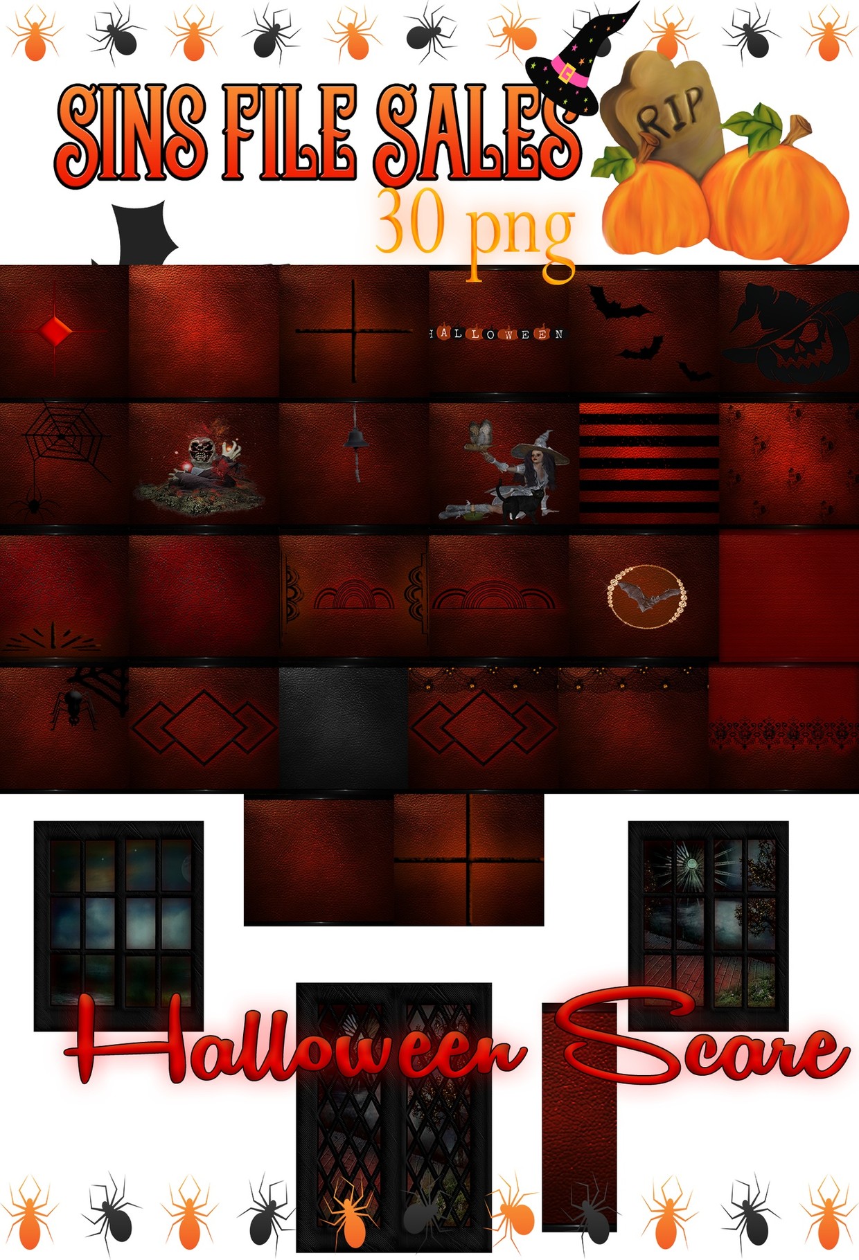 Halloween Scare Texture Pack - IMVU Shop and File Sales