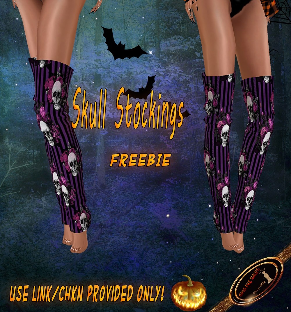 💀Freebie💀 Skull Stockings - IMVU Shop and File Sales