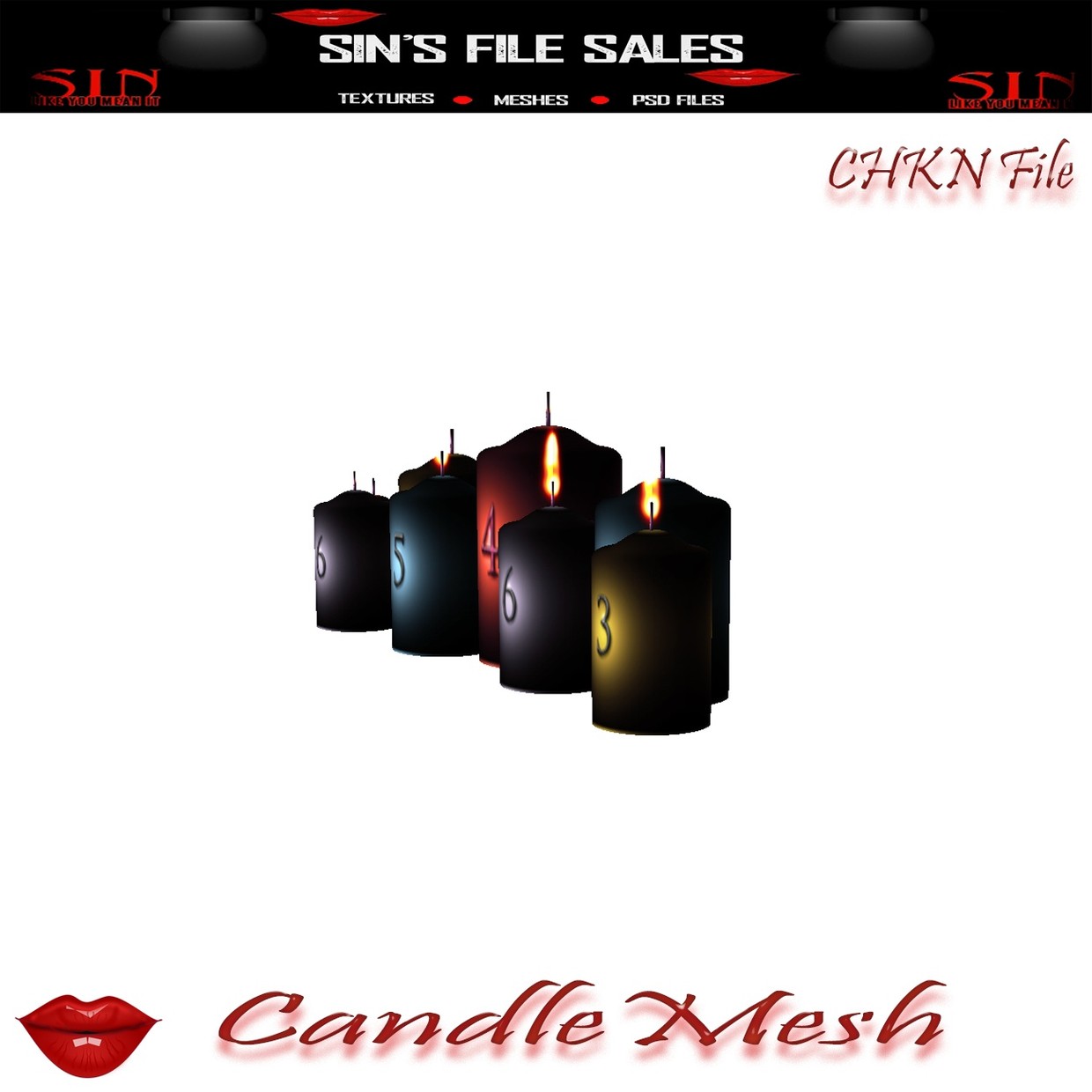 Animated Candles - IMVU Shop and File Sales