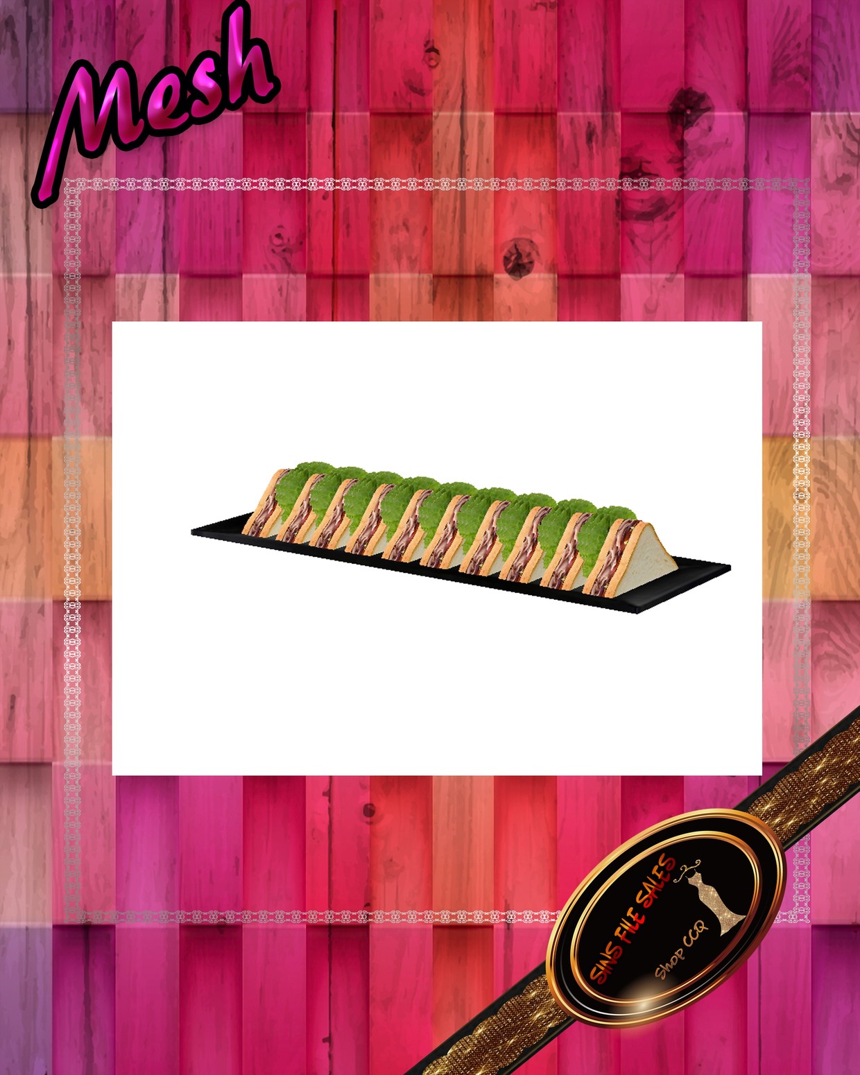 •Sandwich Mesh•CHKN File - IMVU Shop and File Sales