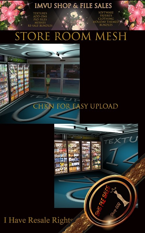 Store Mesh-Freezer/Fridge Textures Included in Mesh - IMVU Shop and ...