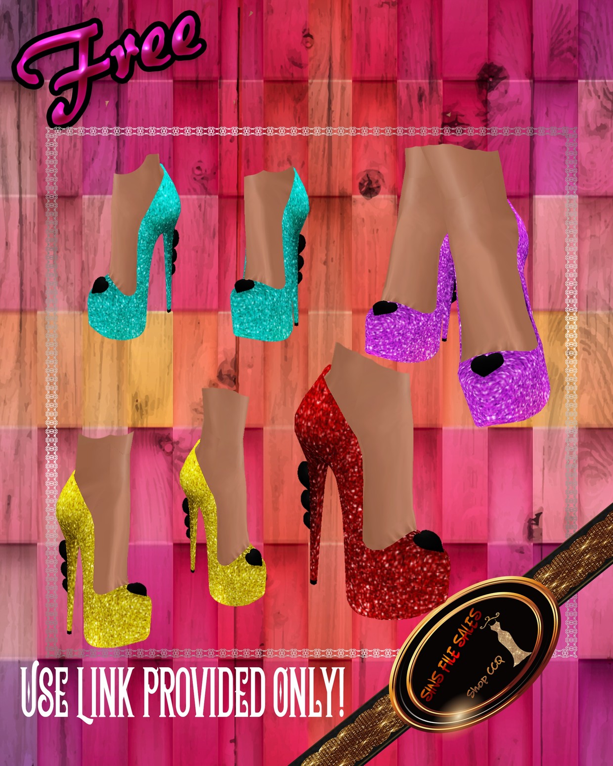 ♥Glitter Heel Freebies♥ - IMVU Shop and File Sales