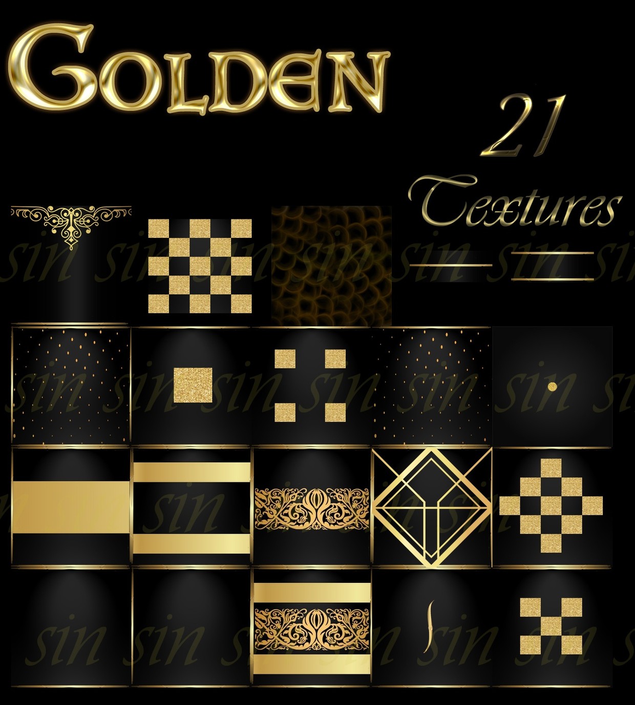 Golden Textures - IMVU Shop and File Sales