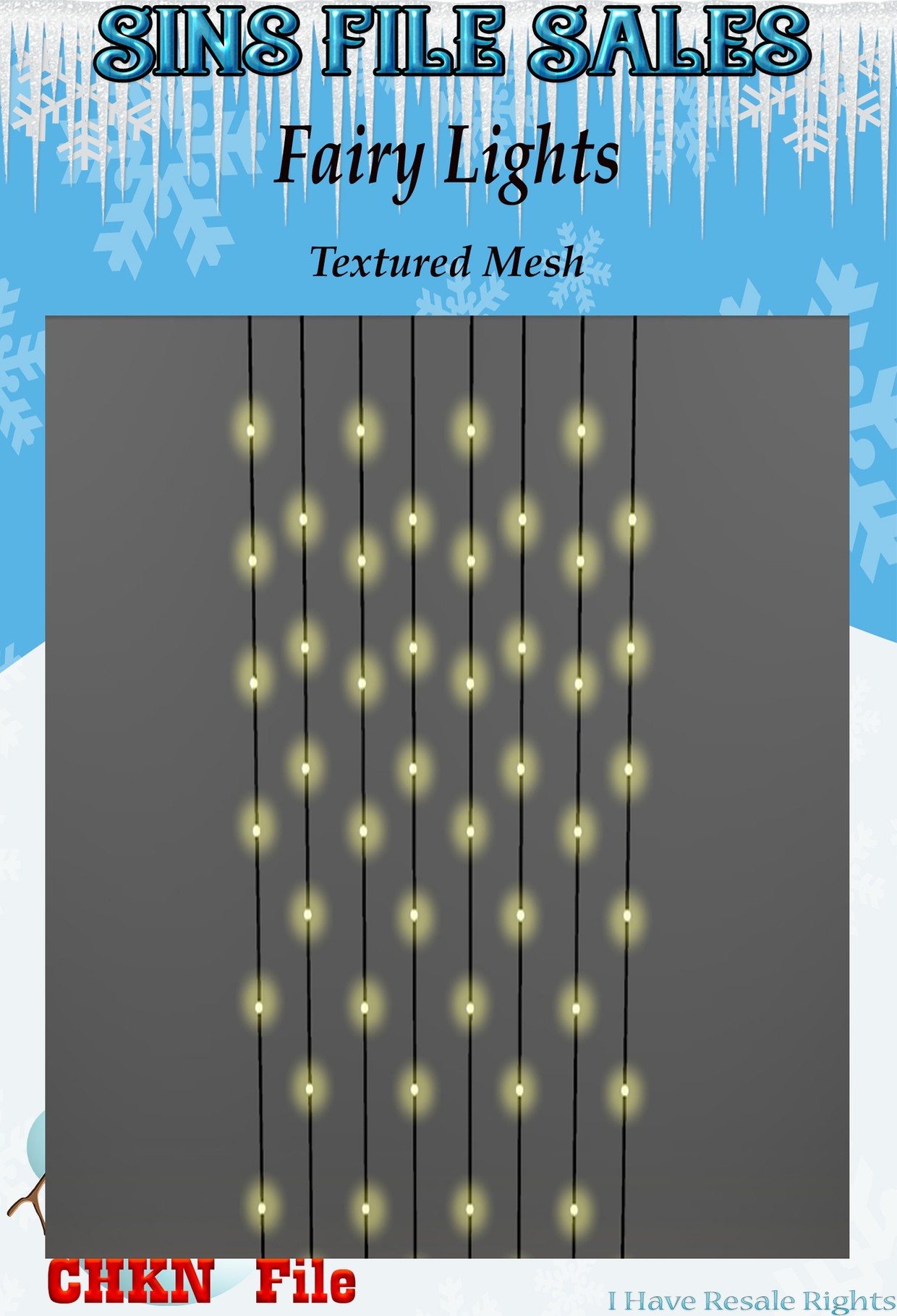 Fairy String Lights Mesh (CHKN) - IMVU Shop and File Sales
