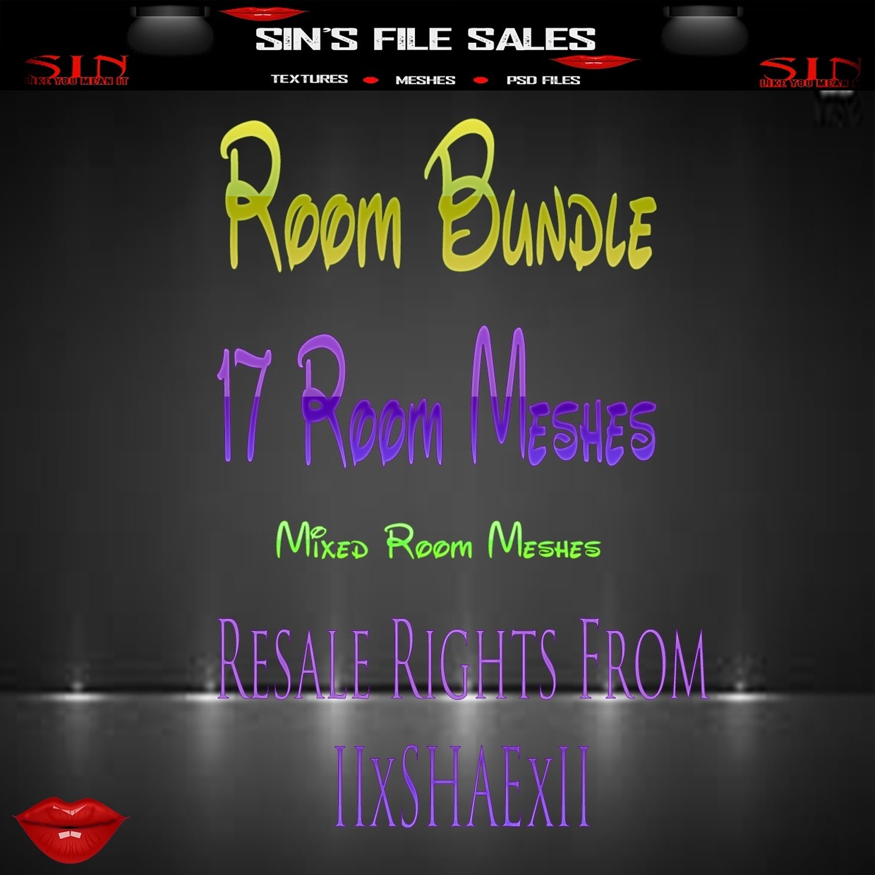 Room Mesh Bundle *17 Meshes Included *Less then .60 Ce - IMVU Shop and ...
